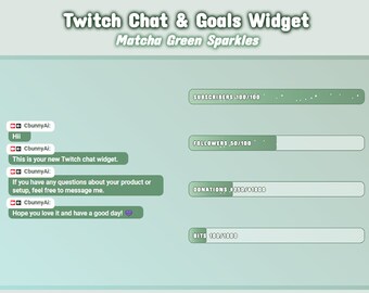 STREAMLABS Cute Frog Chat and Goals Widgets for Twitch / Animated ...