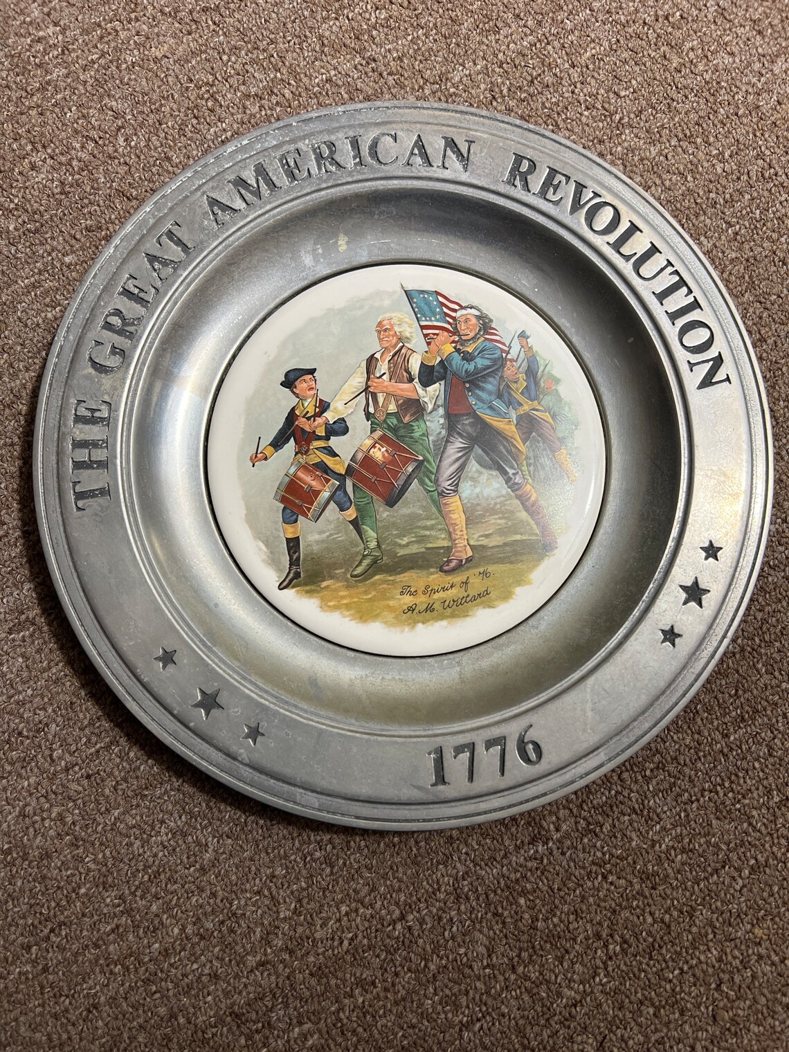 The Great American Revolution Pewter Plate 1776 Canton Ohio - Etsy