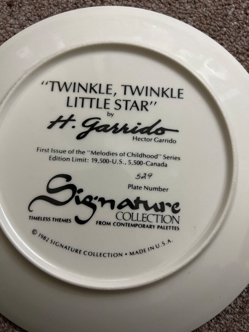 1982 Signature Collection twinkle Twinkle Little Star by - Etsy
