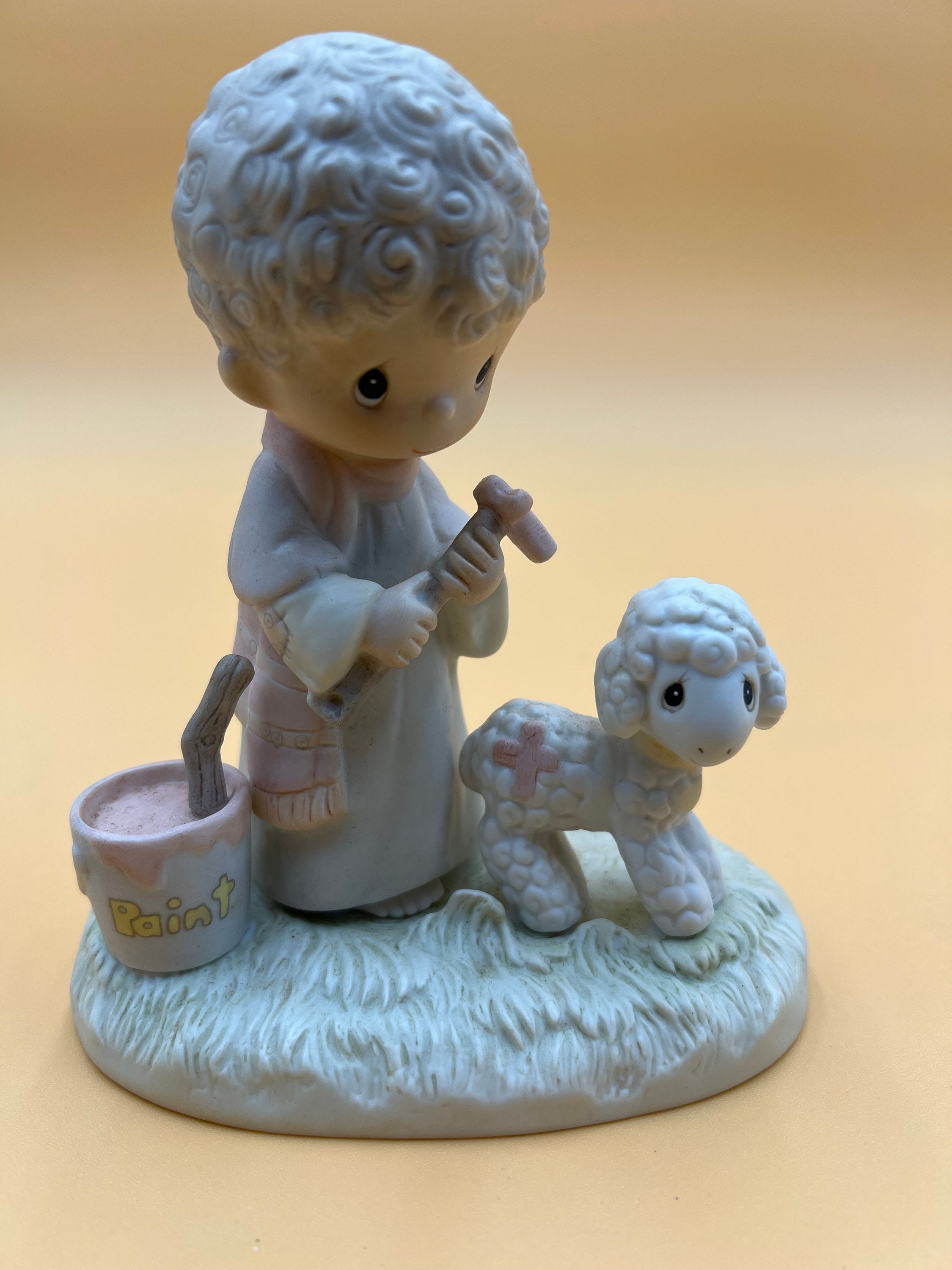 Precious Moments his Sheep Am I E-7161 1981 - Etsy