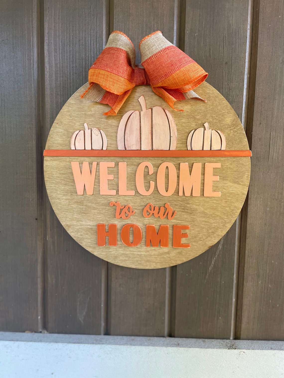 Welcome Fall Door Hanger | Porch Decor | Front Door Sign | Interior ...