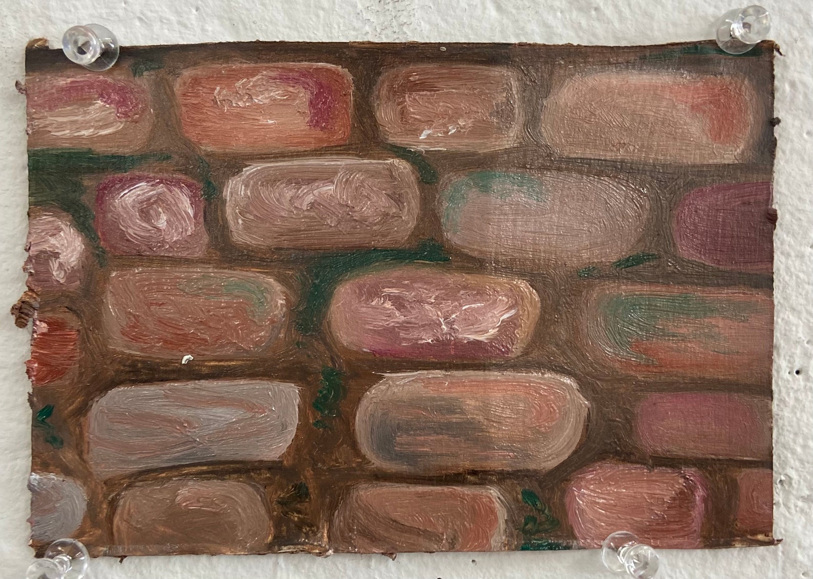 Brick Oil Painting - Etsy