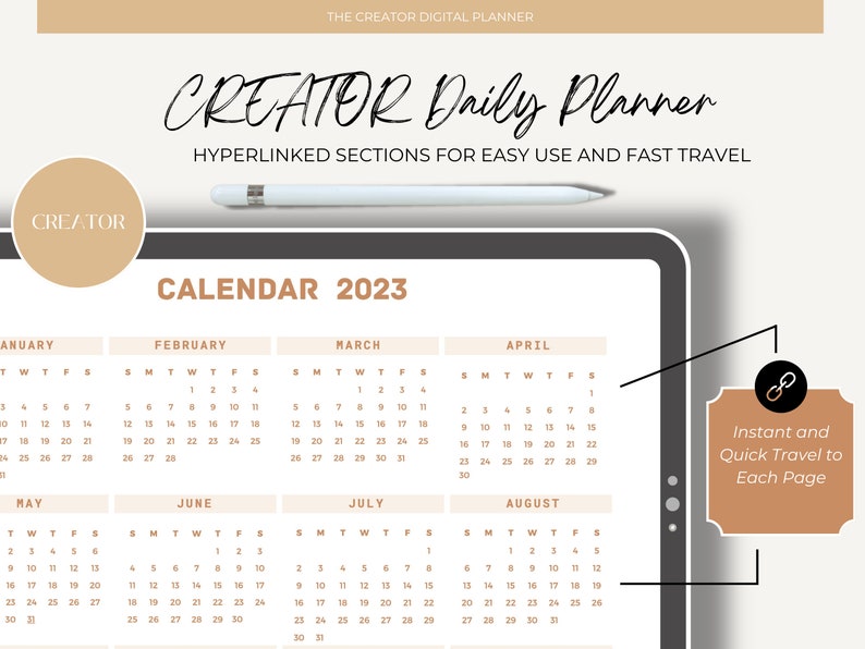 Creator Digital Planner, Content Creator Planner Digital, Daily Journal ...