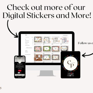 Boho Digital Planner Stickers, Boho Sticker Goodnotes, Goodnotes ...