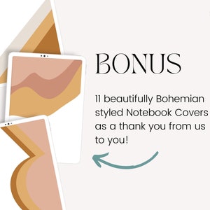 Boho Digital Planner Stickers, Boho Sticker Goodnotes, Goodnotes ...
