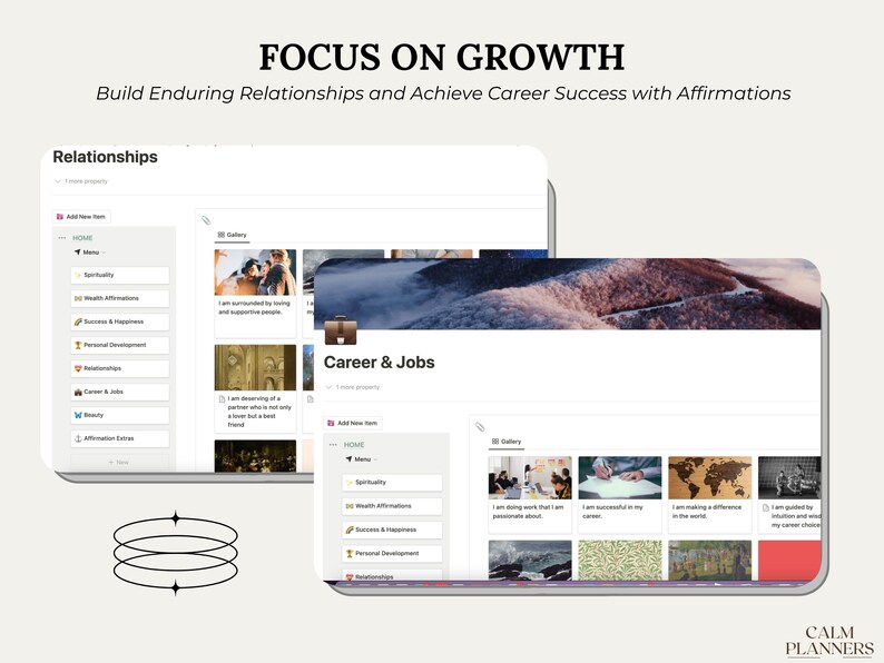 Notion Affirmation Template: Manifest & Plan, Aesthetic Dashboard ...