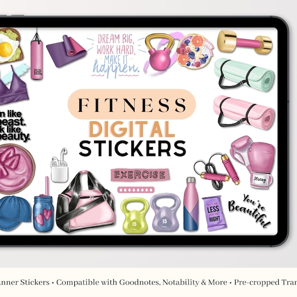 Fitness Stickers - Etsy