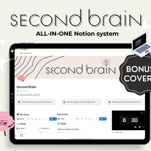 Notion Second Brain Template, Notion Dashboard, Notion Template 2023, Notion Planner, Notion All ...