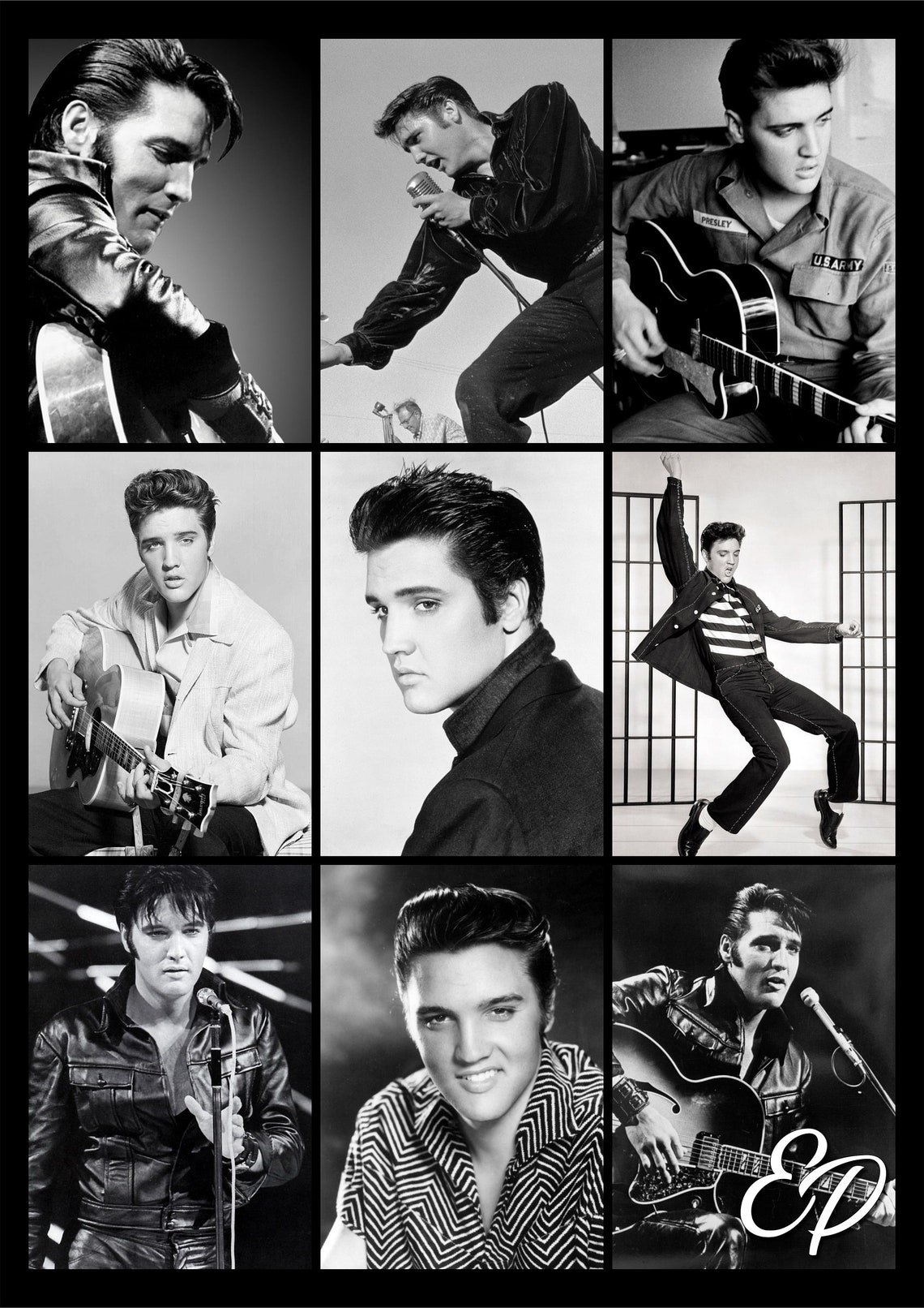 Elvis Presley A3 Digital Poster. Print at Home. Can Be Scaled Down to A4, A5 or A6 or up to A2 ...