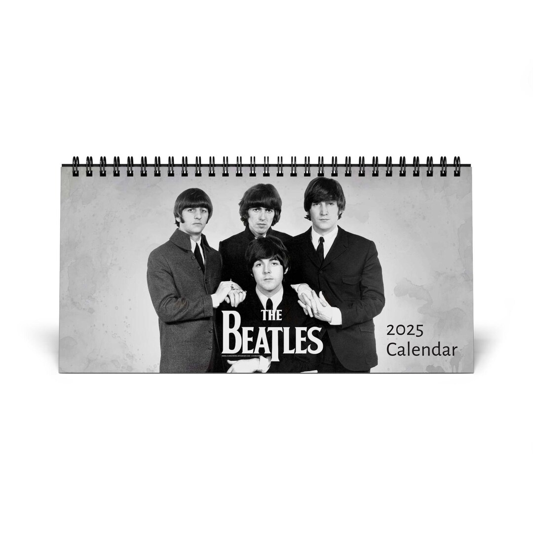The Beatles Desk Calendar 2025 Grid - Etsy