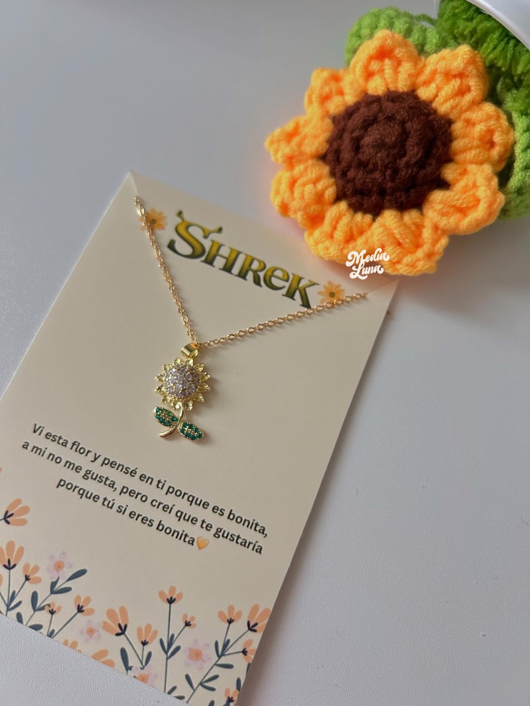 Shrek Sunflower Necklace - Etsy