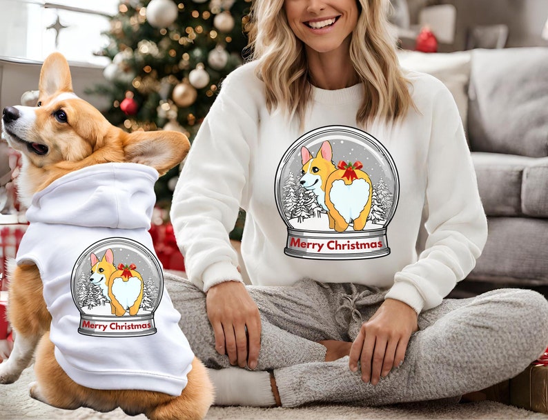 Matching Dog and Owner Christmas Sweater Set, Festive Winter Holiday ...