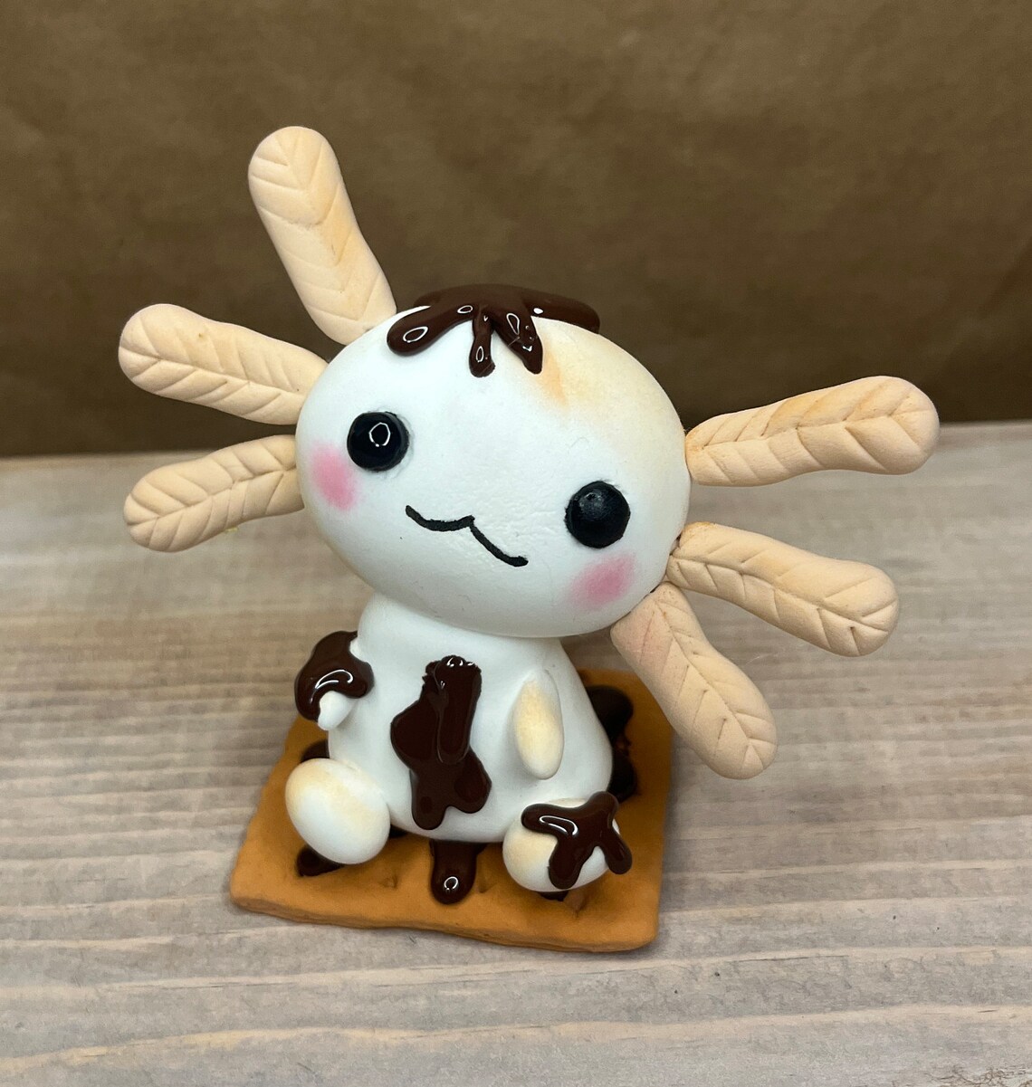 Axolotl Foam Clay Figure,adorable Marshmallow Sculpture, Girl Scout ...