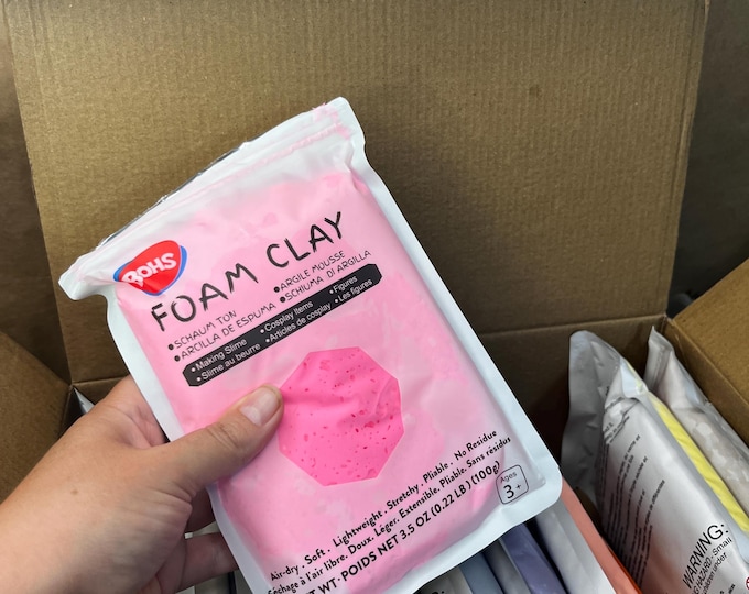 12 Bags of Bright Color Foam Clay Craft Kits, Bohs Foam Clay, Clay ...
