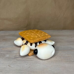 XXL Scented Dessert Turtle, Marshmallow Foam Clay Figure, S’mores ...