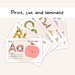 Alphabet Writing Cards, Playdough Mat, Letter Tracing, Preschool ...