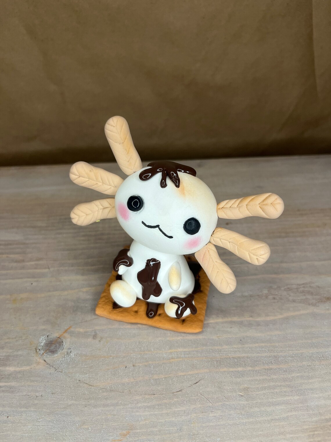 Axolotl Foam Clay Figure,adorable Marshmallow Sculpture, Girl Scout ...
