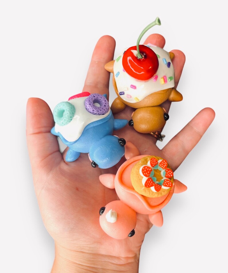 Dessert Turtle Foam Clay Figure Gift Decoration Desk Buddy - Etsy