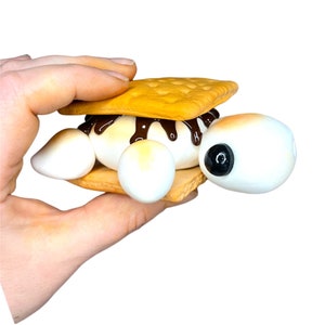 XXL Scented Dessert Turtle, Marshmallow Foam Clay Figure, S’mores ...
