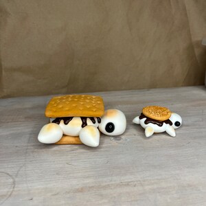 XXL Scented Dessert Turtle, Marshmallow Foam Clay Figure, S’mores ...