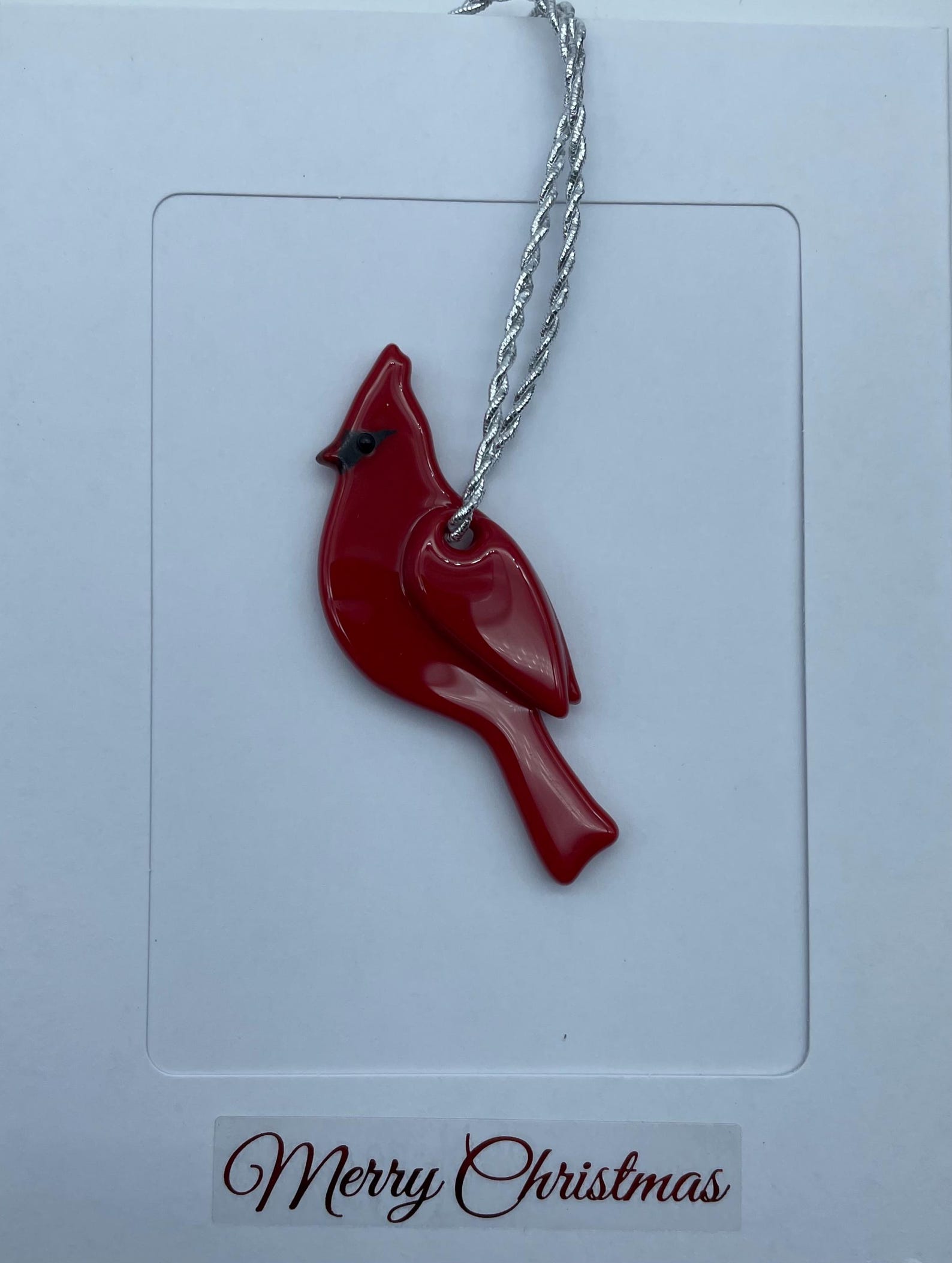 COE 96 Precut Cardinals Cardinal Ornament With Hole Fused Unfused ...