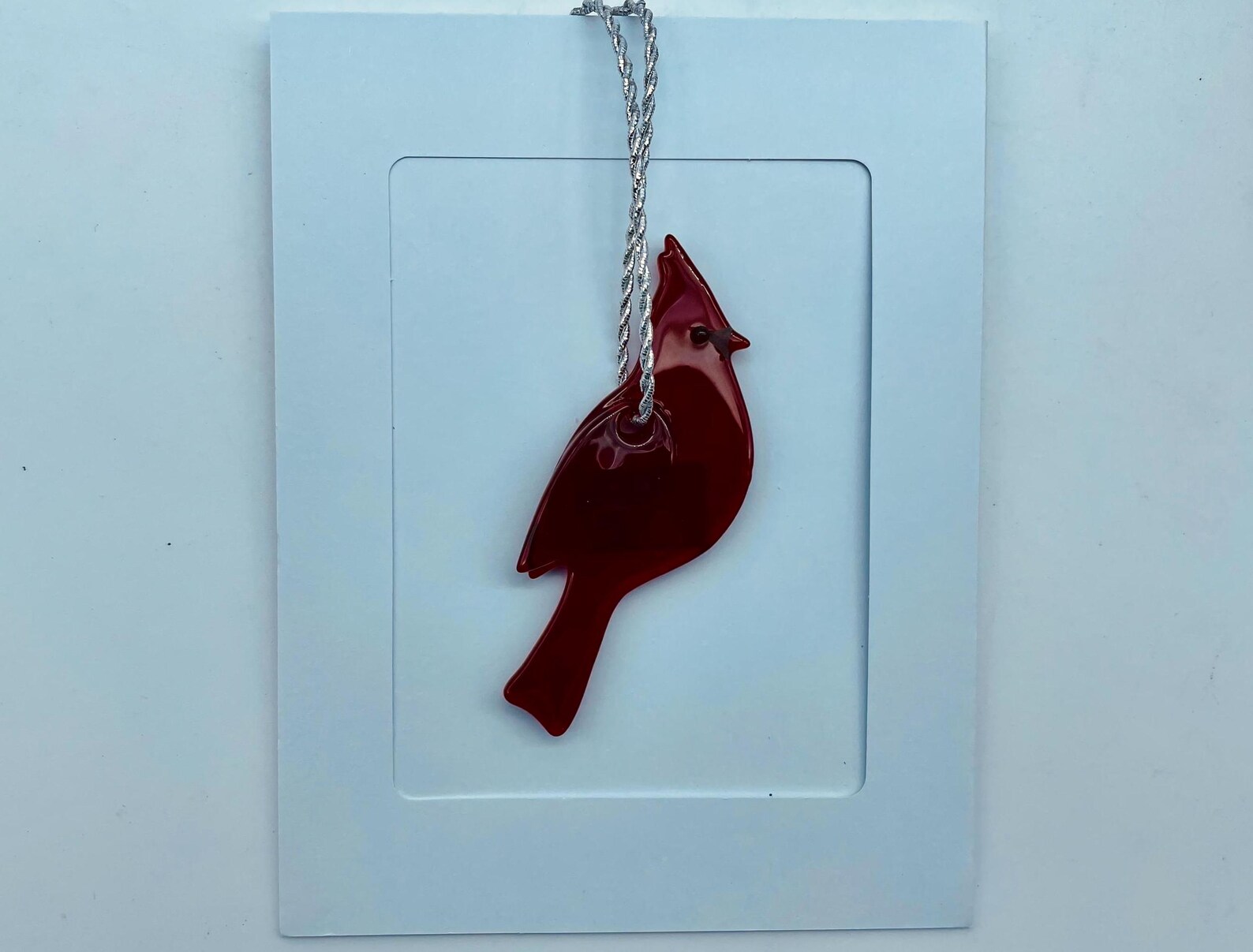 COE 96 Precut Cardinals Cardinal Ornament With Hole Fused Unfused ...