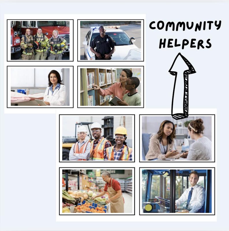 VB-MAPP Community Helpers Printable Flashcards - Etsy Australia