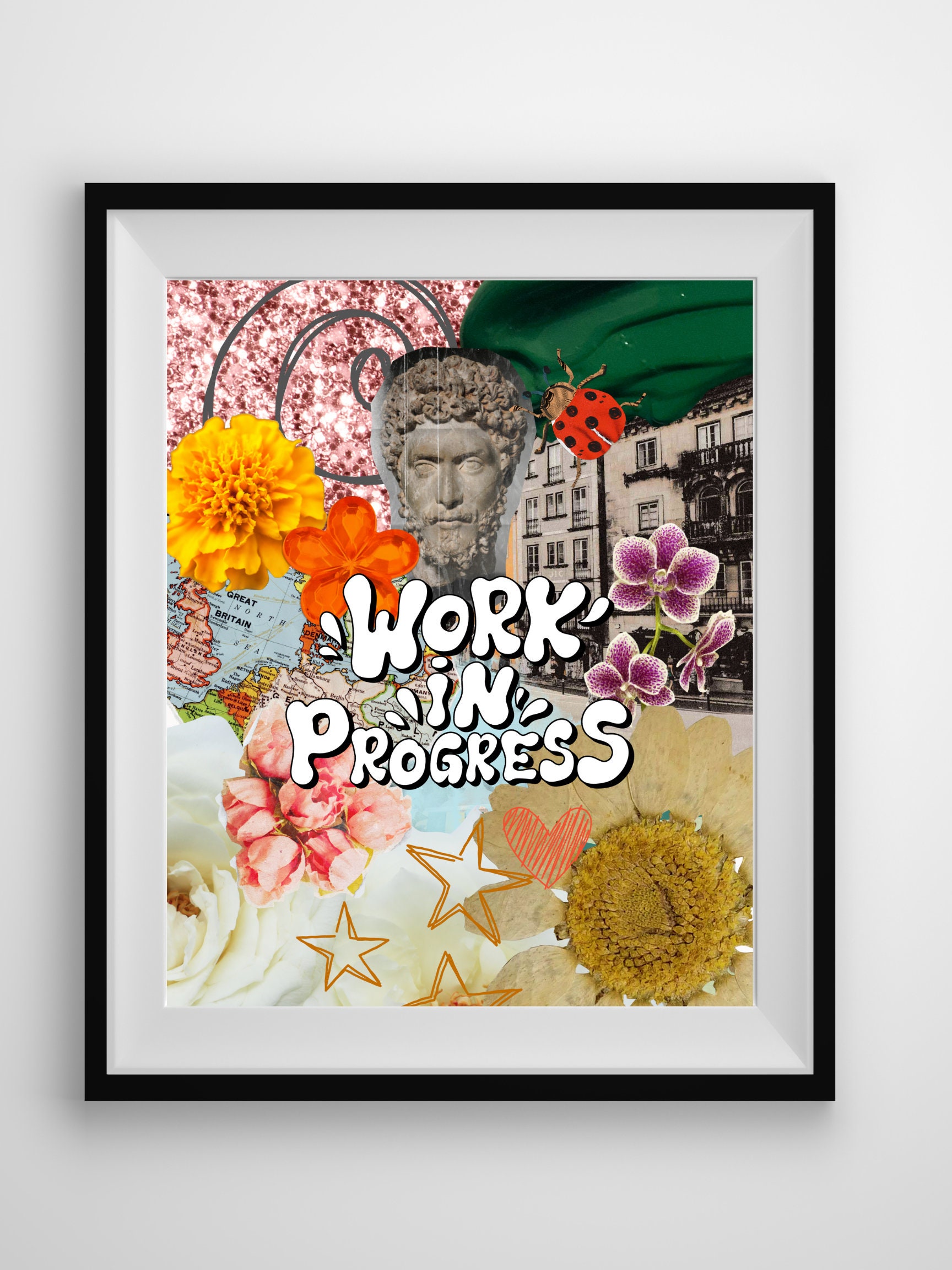 Work in Progress Digital Art Printable Art Download - Etsy