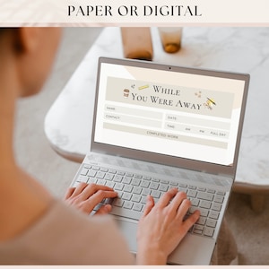 Editable Substitute Teacher Note Printable While You Were Away Template ...