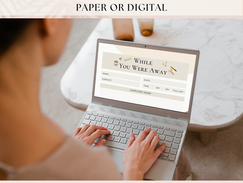 Editable Substitute Teacher Note Printable While You Were Away Template ...