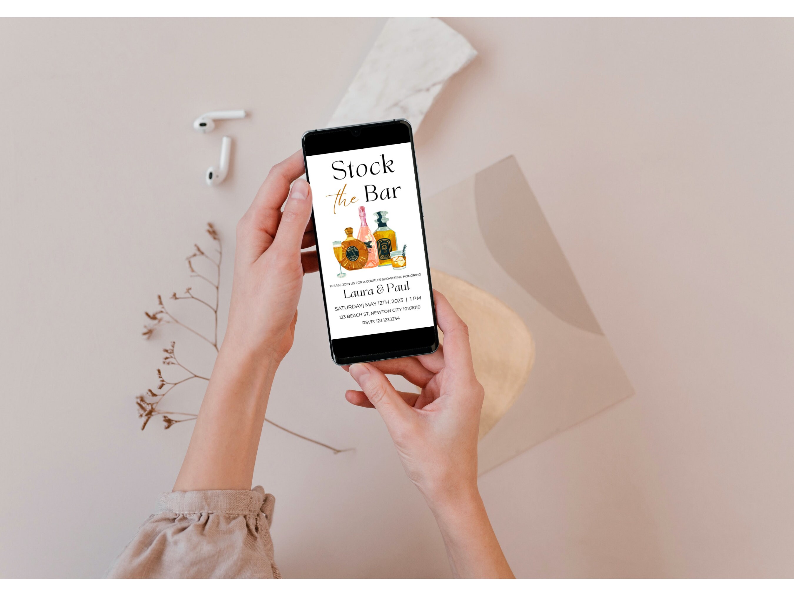 Stock the Bar Invitation Stock the Bar Party Invite Engagement Party ...