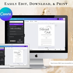 Minimalist Shout Out Note Student Compliment Card Staff Appreciation ...