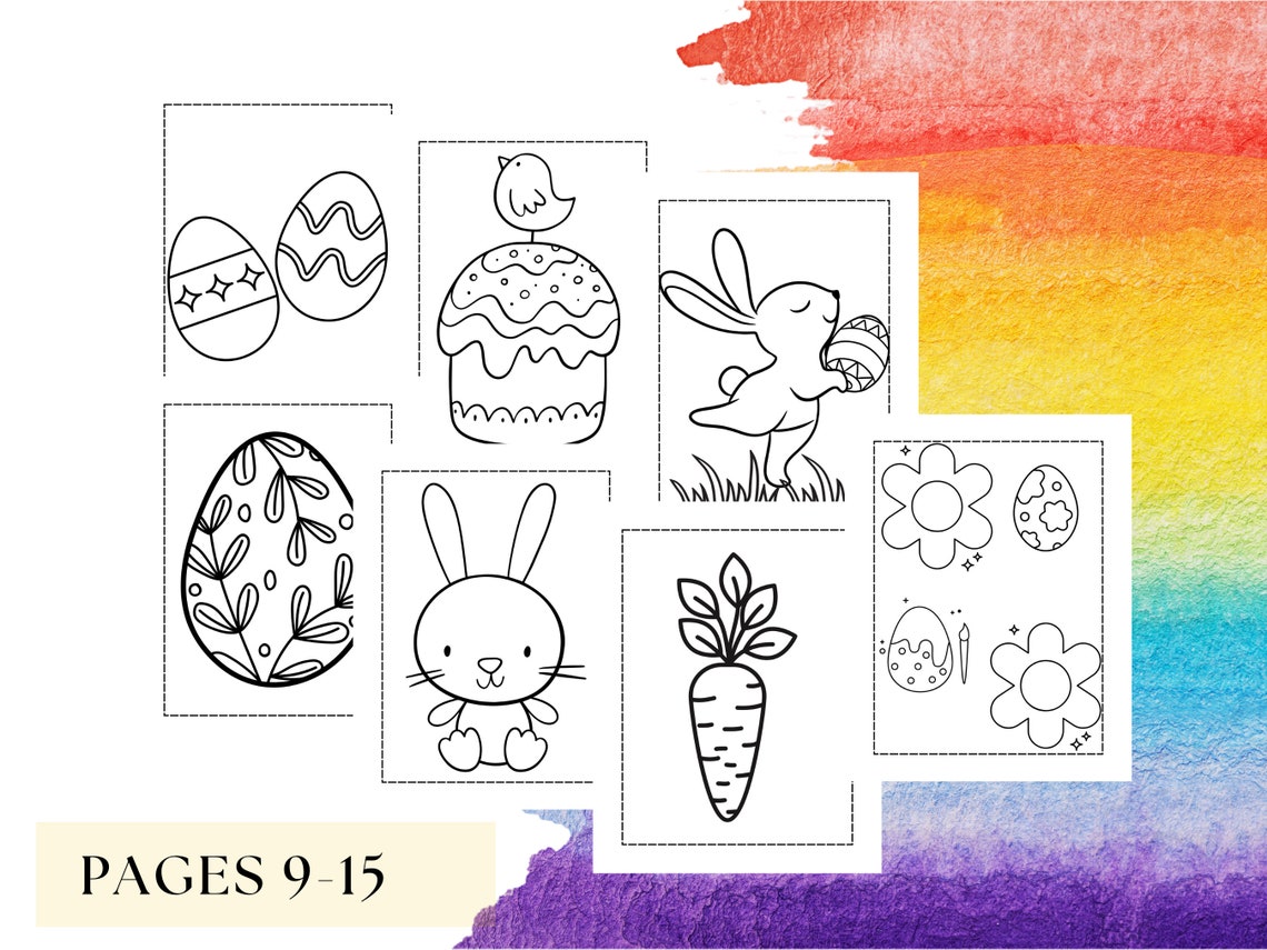 Easter Coloring Pages Easter Egg Color Pages Easter Activity for Kids ...