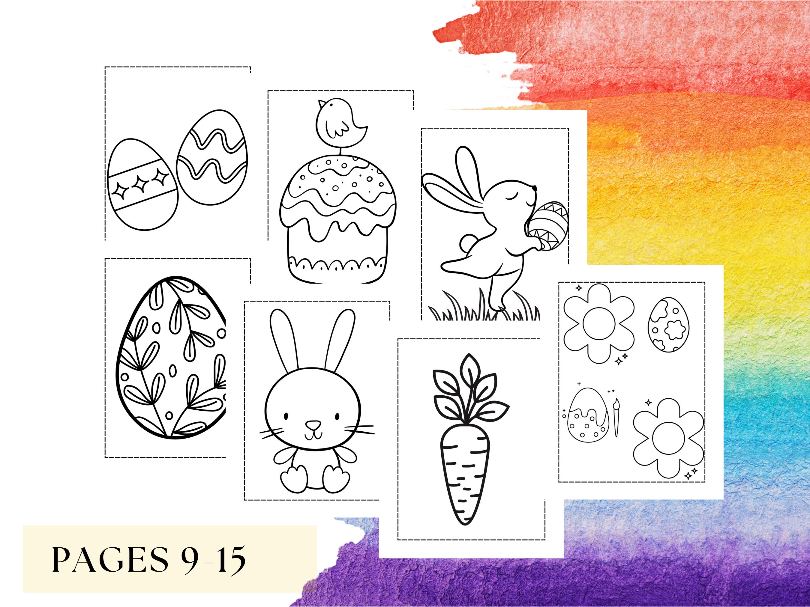 Easter Coloring Pages Easter Egg Color Pages Easter Activity for Kids ...