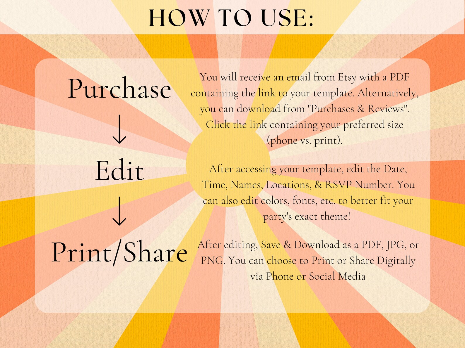 Editable Retro Roller Skates Birthday Invitation Disco Party Invite ...