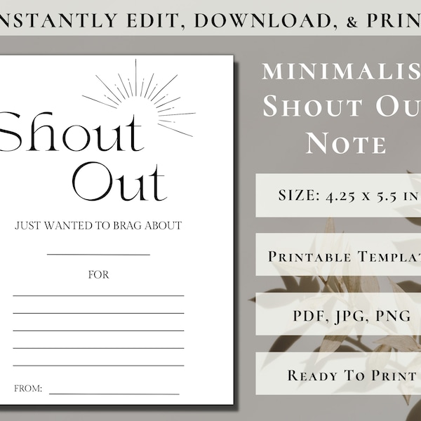 Shout Out Cards - Etsy