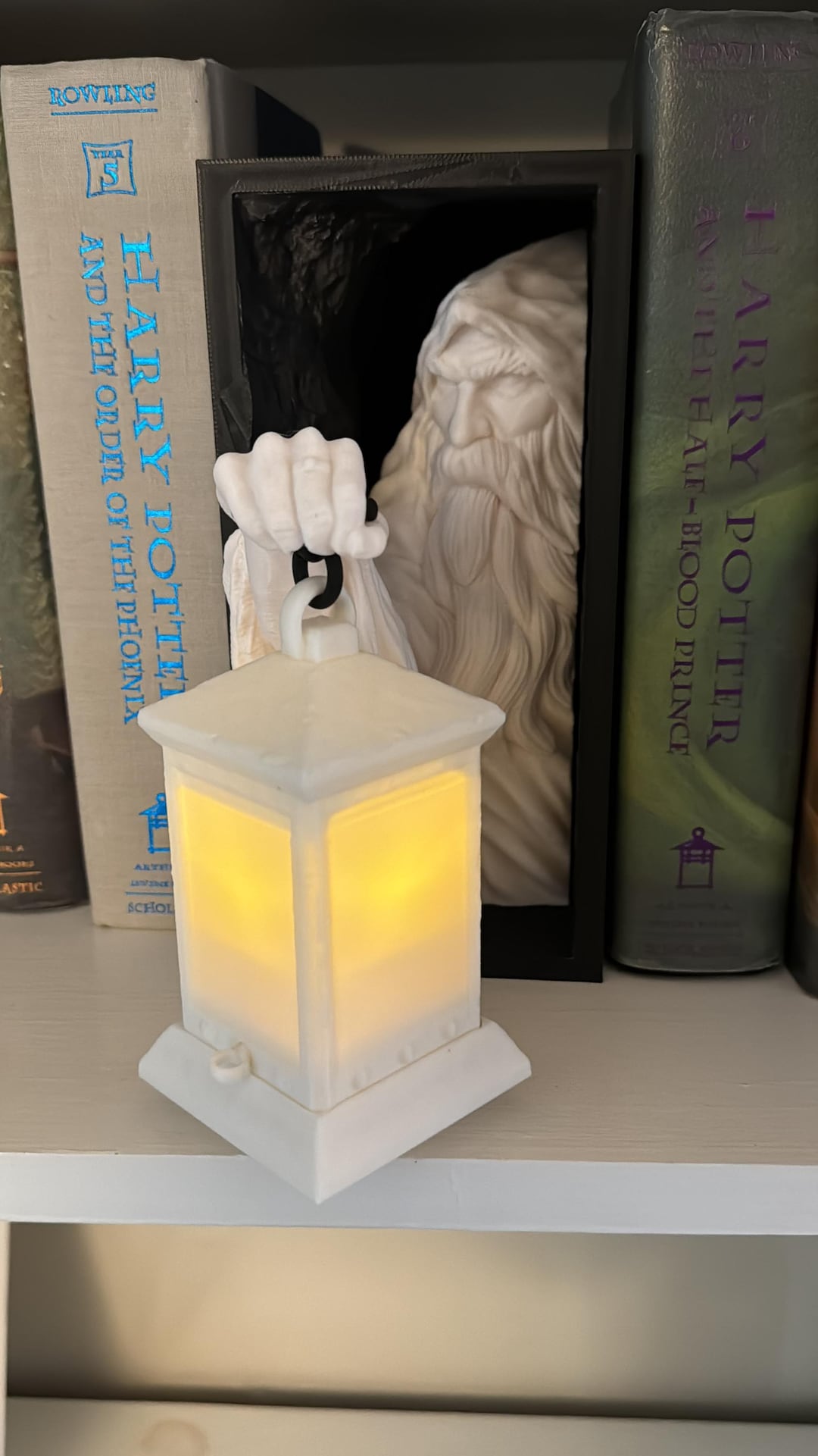 Wizard Book Nook HP DND Themed Fantasy Book End Book Lovers Adventurers ...