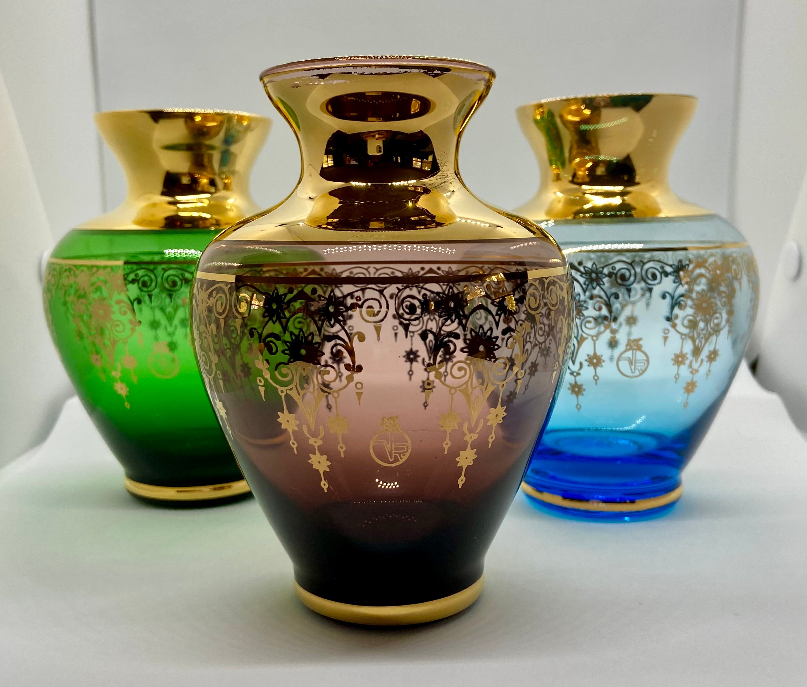 Ferro & Lazzarini Murano Art Glass Vases - Etsy