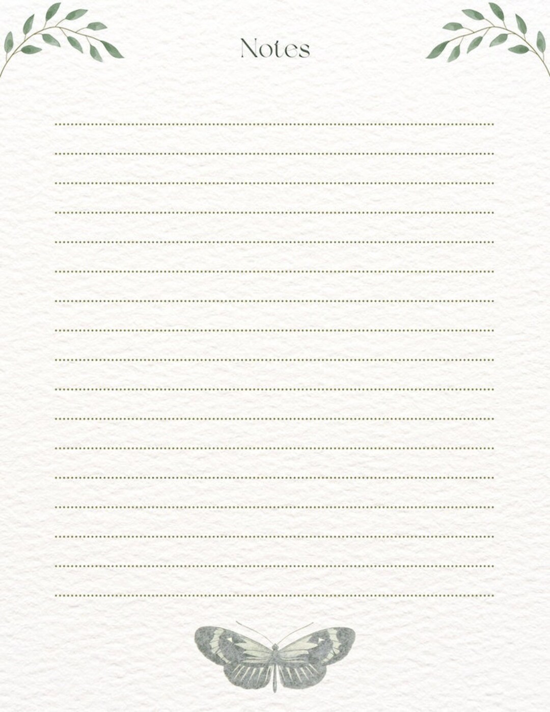 Pretty Elegant Style Notes Instant Download for iPad Printable - Etsy