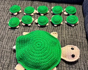 Turtle Memory Match Game Baby Turtles Childrens Game - Etsy