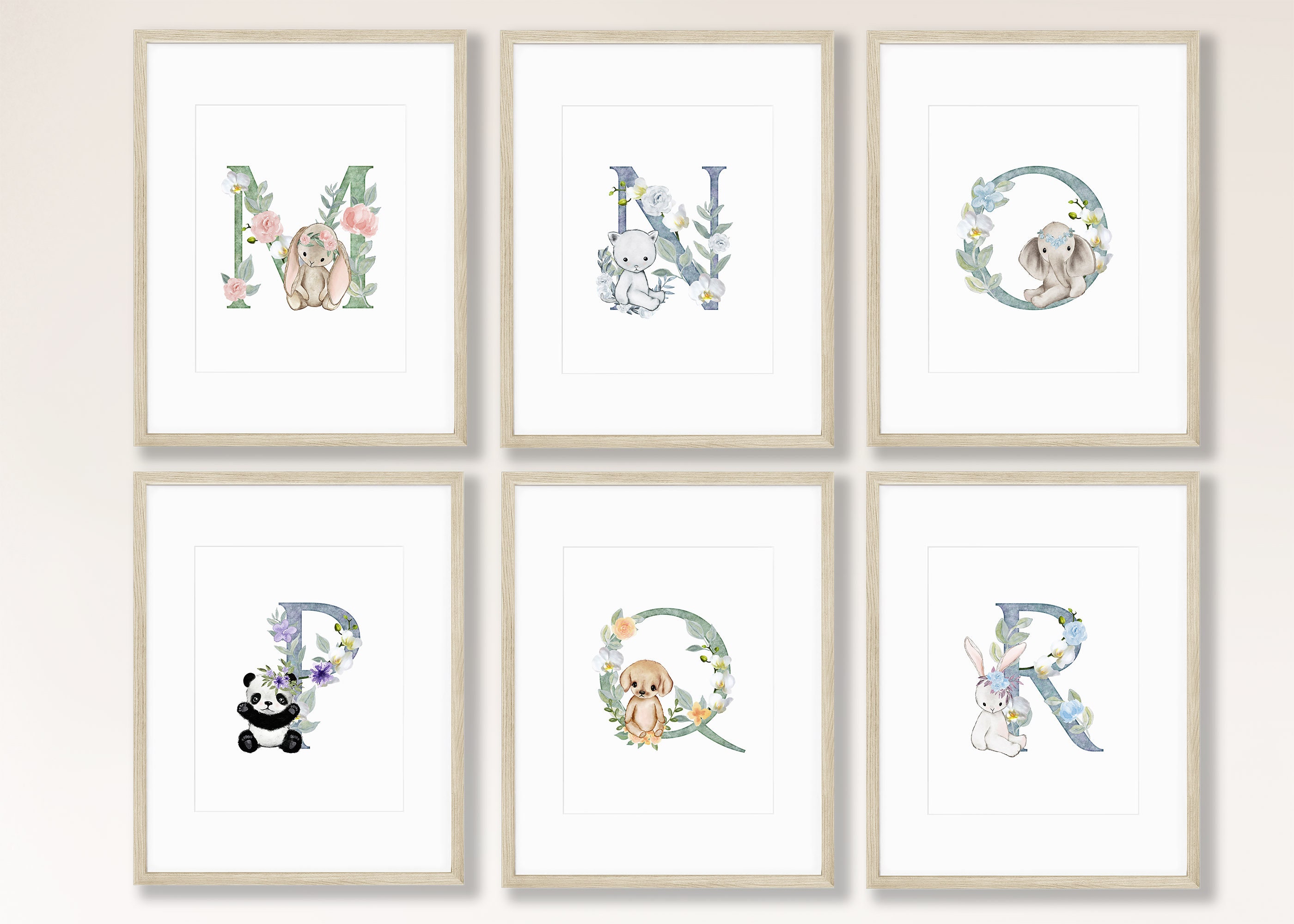 Cute Watercolor Alphabet Art Print Watercolor Letter Cute - Etsy