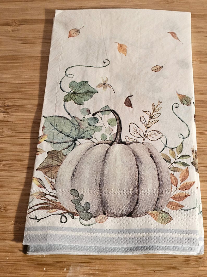 Earth Tone Pumpkin Decoupage Napkins - Etsy