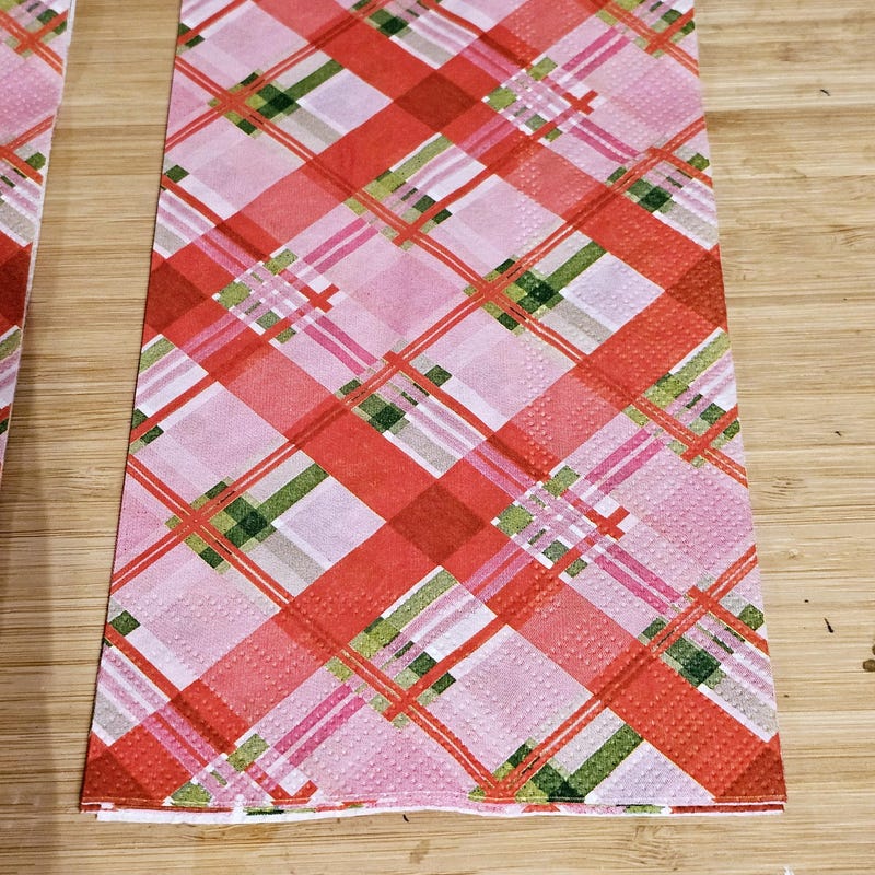 Green/red Napkins - Etsy