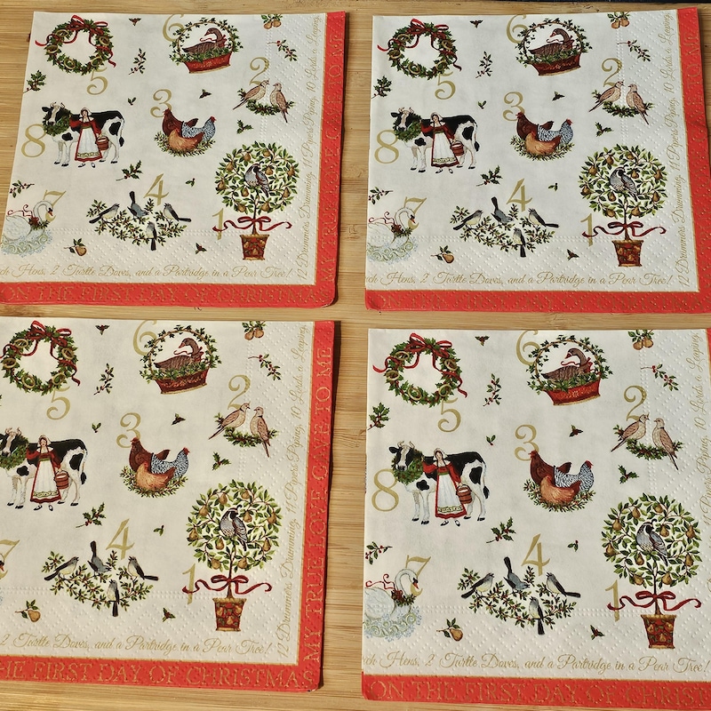 Merry Bright Napkin - Etsy