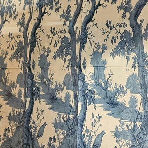 Williamsburg Blue Chinoiserie Scene With Bird Decoupage Napkin - Etsy