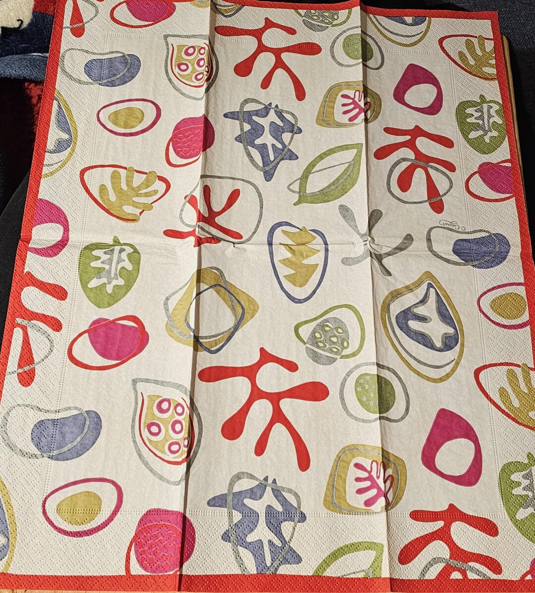 Contemporary Shapes Decoupage Napkin - Etsy