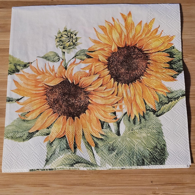 Sunflower Napkins - Etsy