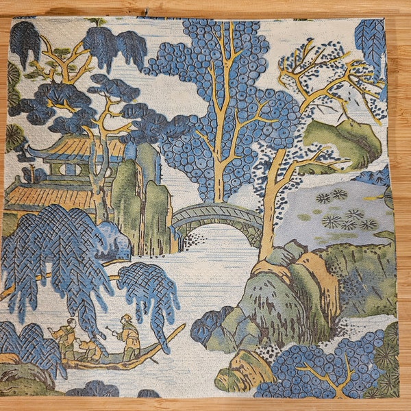 Blue Willow Paper - Etsy