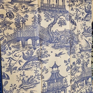 Williamsburg Style Blue and White Chinoisserie Napkin for Decoupage. - Etsy