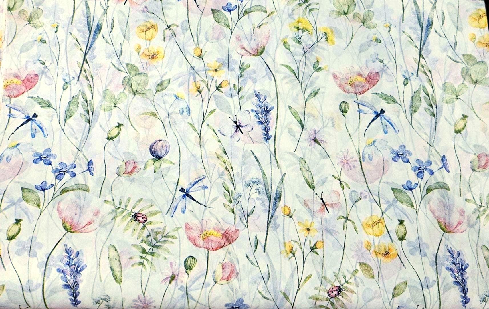 Pastel Wildflowers Tissue Paper - Etsy